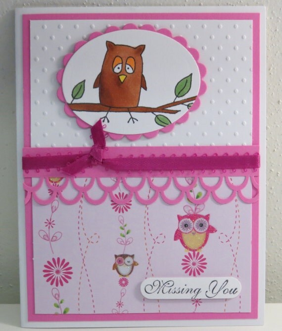 Items Similar To Handmade Missing You Card On Etsy