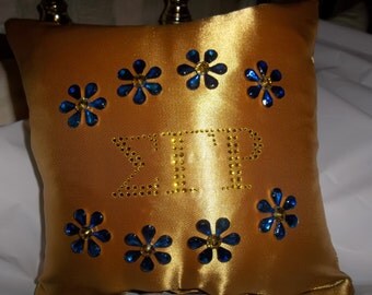 Sigma Gamma Rho Sorority inspired Decorative Pillow