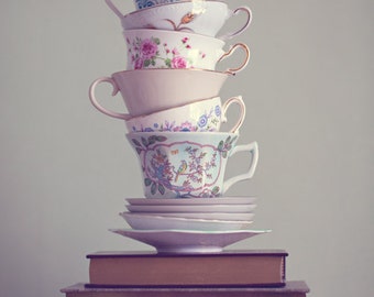 Stacked teacups | Etsy