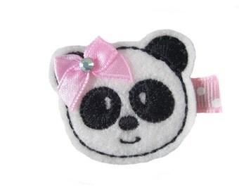 Popular items for panda hair clip on Etsy
