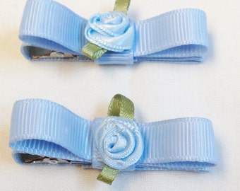 Blue hair clip | Etsy