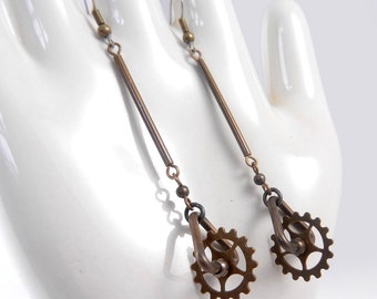 Popular items for gear earrings on Etsy