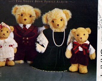 Teddy Bear Family WARDROBE Victorian Vintage Clothes Outfits Bears 13 ...