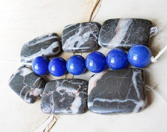 Popular items for blue gray stone on Etsy