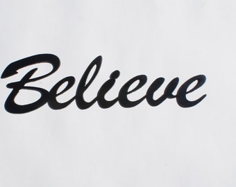 Believe sign | Etsy