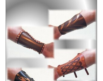 Arm Guards for Archers pattern pack - PDF leathercraft patterns ...