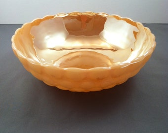 Peach lusterware | Etsy