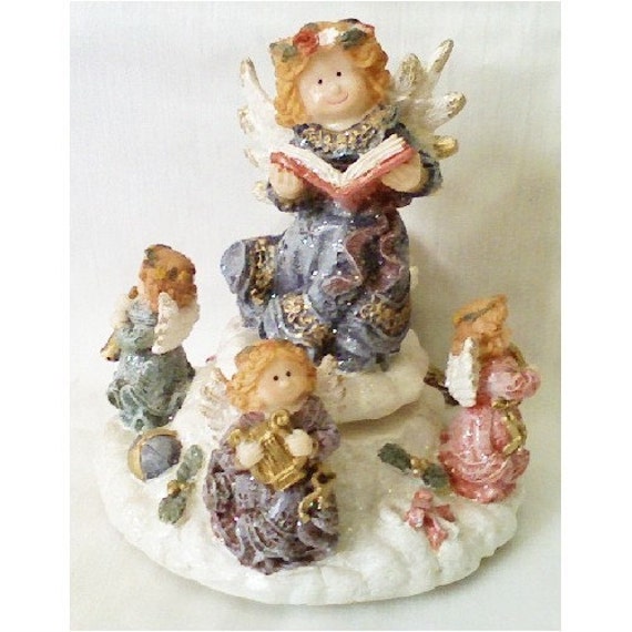 Vintage Avon Angels Christmas Musical Animated Figure Vintage Avon Angels Christmas Musical Animated Figure