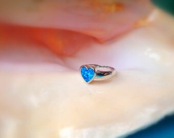 Opal heart ring | Etsy