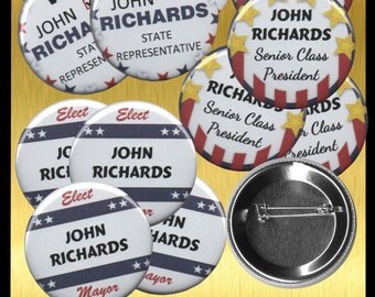 Popular items for campaign buttons on Etsy