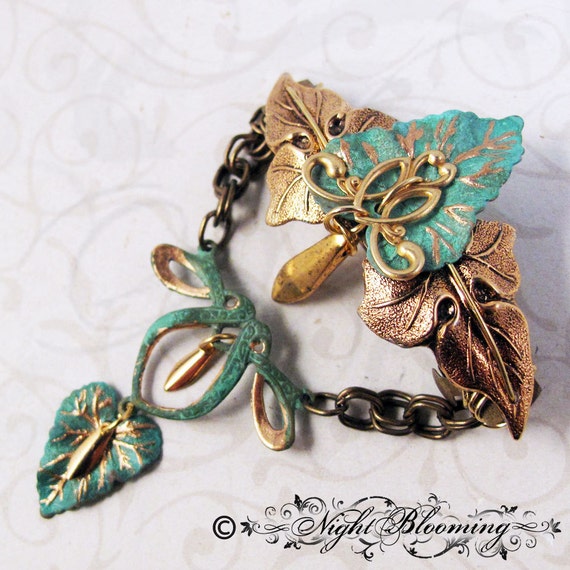 Kingsfoil Leaves of Healing Draped Barrette