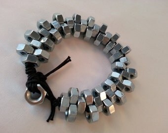 Popular items for hex nut bracelets on Etsy