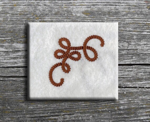 Western Rope Swirl Embroidery