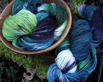 Handpainted sock yarn fingerling yarn Superwash by Yarnarchy