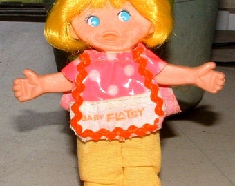 Retro Flatsy Doll 1969 Vintage Original Dress Shoes RARE
