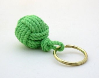 Tropical Beach Monkey Fist Key Fob 9 Colors