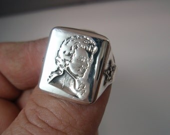 Cross Of Lorraine Magnum PI Team Ring Sterling by silver999