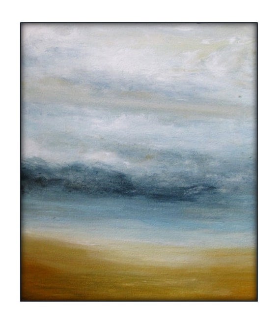 Original Beach Abstract Ocean Seascape Landscape Acrylic