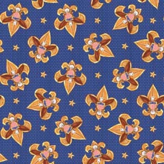 Boy Scout Cotton Fabric New Great for Scouting by superdraven