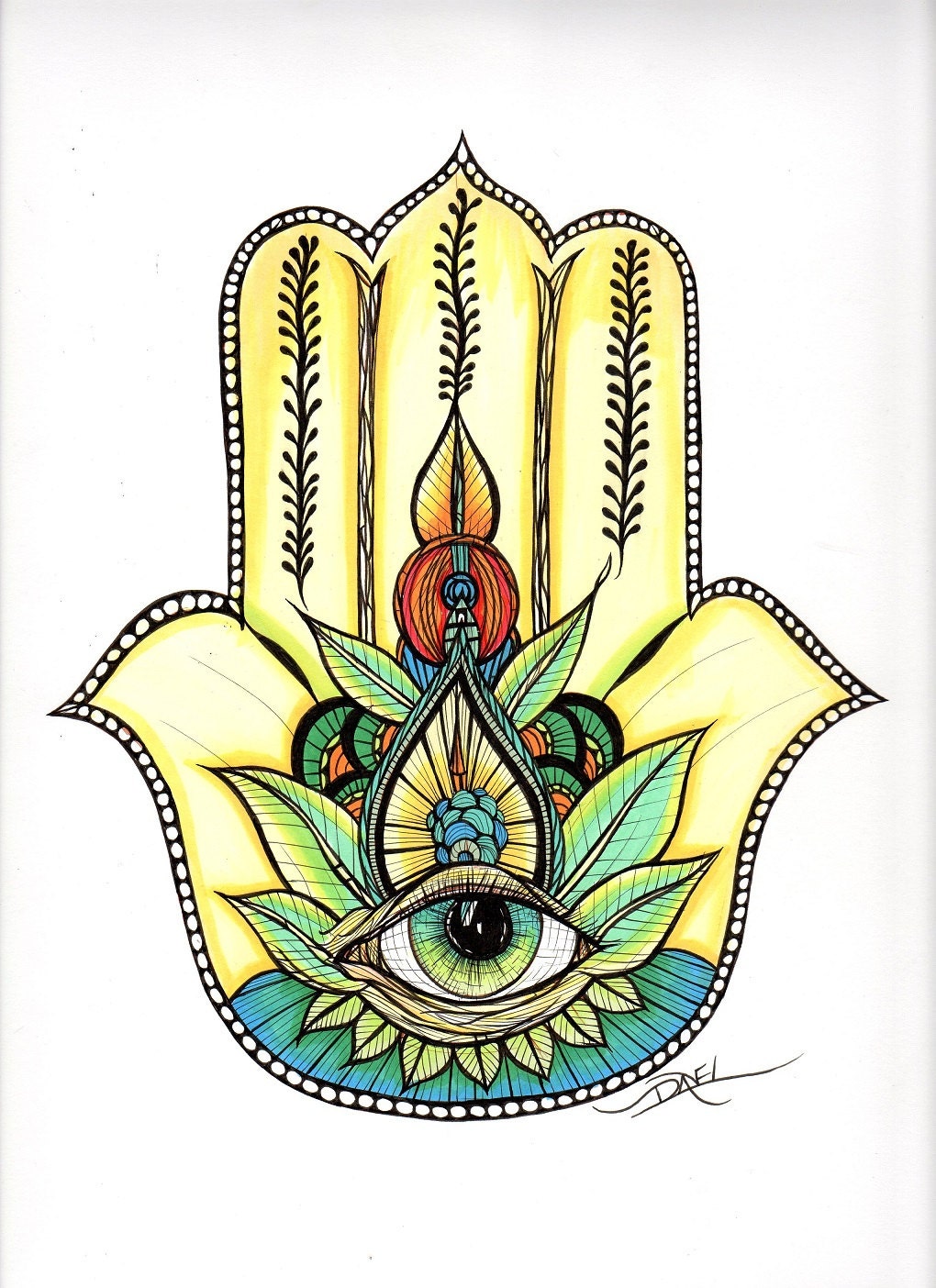 Hamsa by DaveLDesigns on Etsy