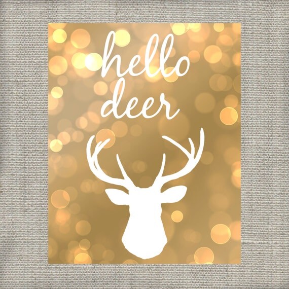 Items similar to Hello Deer Printable on Etsy
