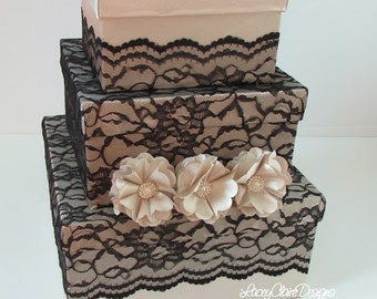 Lace Wedding Card Box Couture Card Holder Custom Made