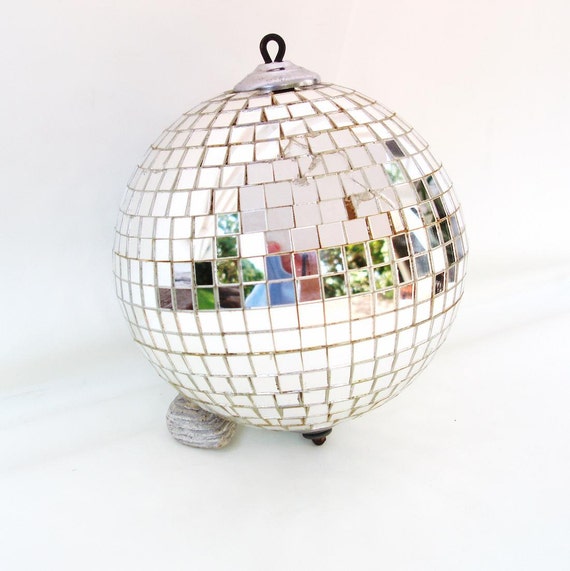 Vintage Disco Ball Mirrored 70s Disco Decor Party Decoration