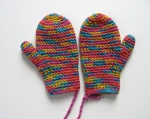 Popular items for rainbow mittens on Etsy
