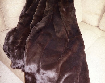 Real fur blanket | Etsy