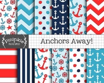 Unique navy and red chevron related items | Etsy