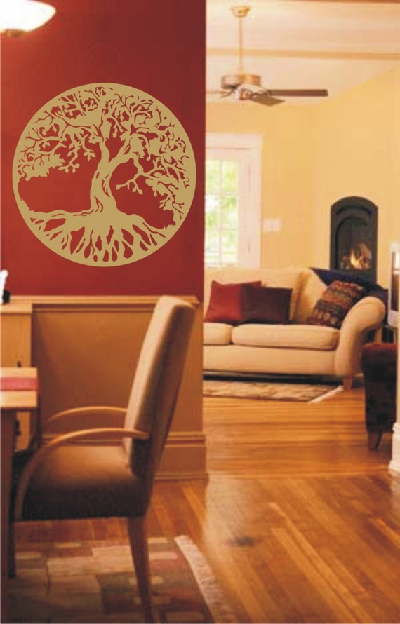 Items Similar To Gold Tree Of Life Vinyl Decal Wall Sticker Wall