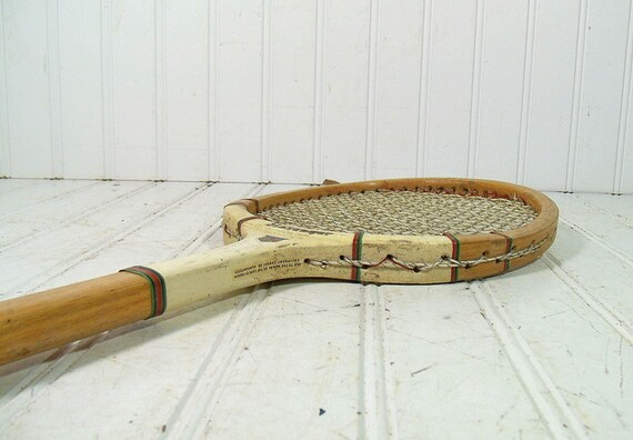 Retro Wooden Squash Racquet Vintage Slazenger Super Service
