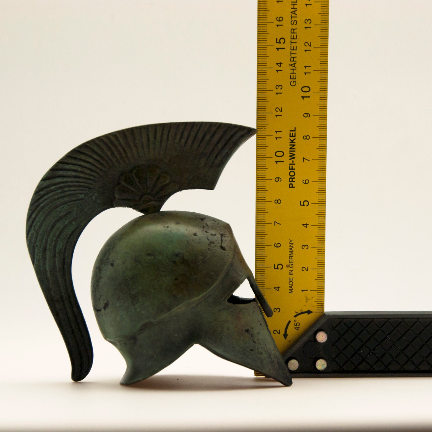 Ancient Greek Spartan Bronze Helmet with Crest