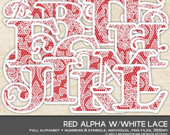 Popular items for lace alphabet on Etsy