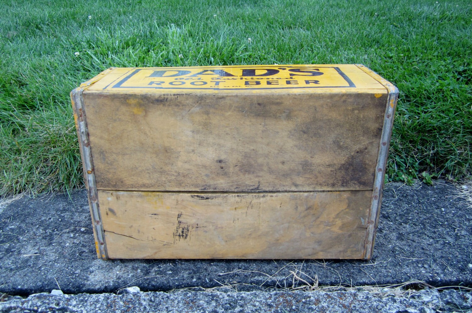 Antique Wood Crate Wooden Box Dads Root Beer Box Primitive