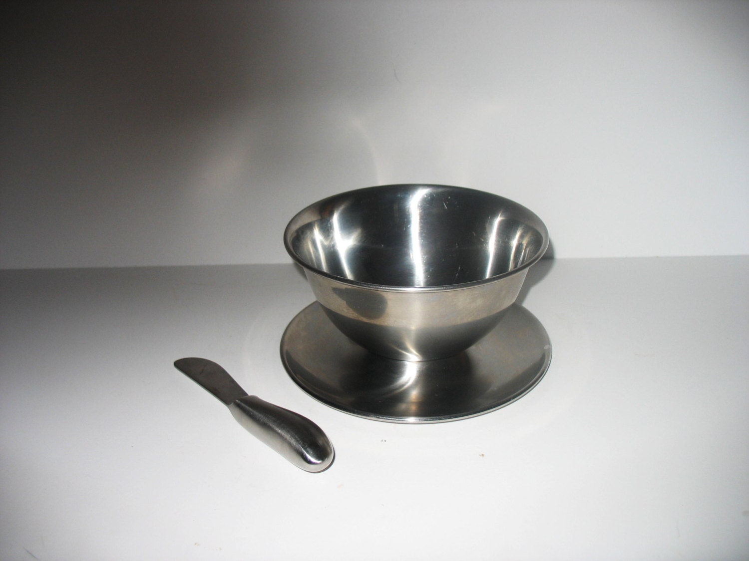 Mid Century Oneida Polished Stainless Steel Condiment Snack Serving ...