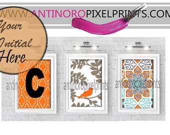 Digital Print Beach House Prints Navy Blue by antinoropixelprints