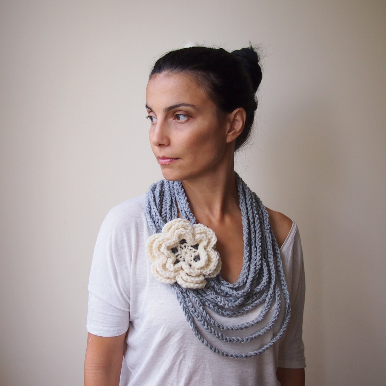 Crochet pattern Loop infinity circle scarf by byaccessorise