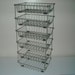 Set of 6 Stacking Metal Wire File Baskets Mid Century Modern