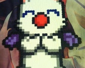 Items similar to Final Fantasy Moogle 7" Perler Art Piece! on Etsy