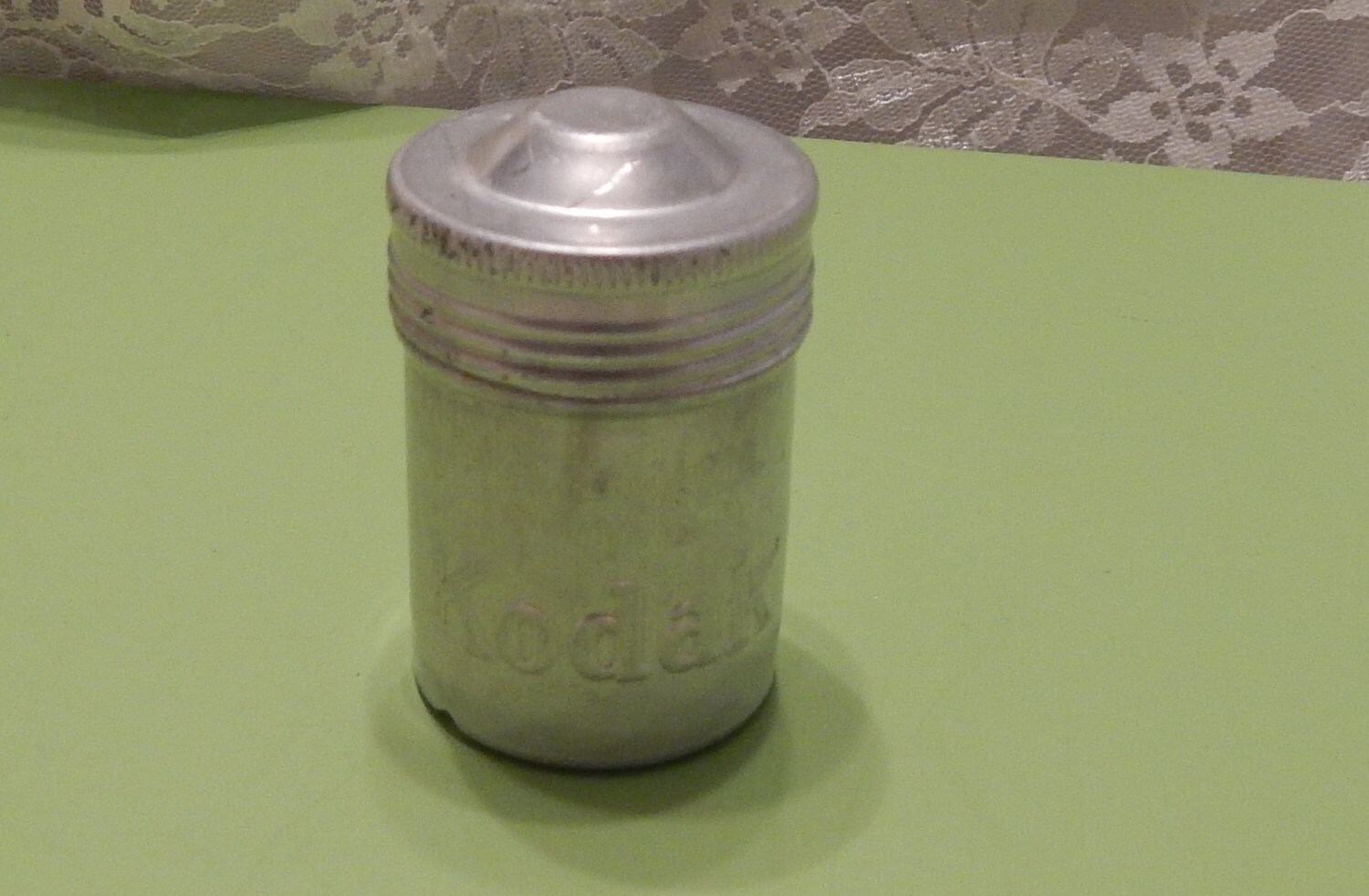 Kodak Camera Film Canister / Box Aluminum Tin Can with Lid