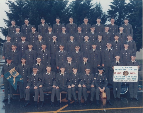 Military Graduation Picture Ft. Lewis 1968 Tacoma WA