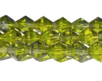 Olive green crystal | Etsy