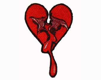 Iron-On Patch - BLEEDING HEART