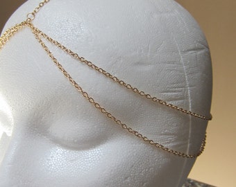 Gold head chain | Etsy