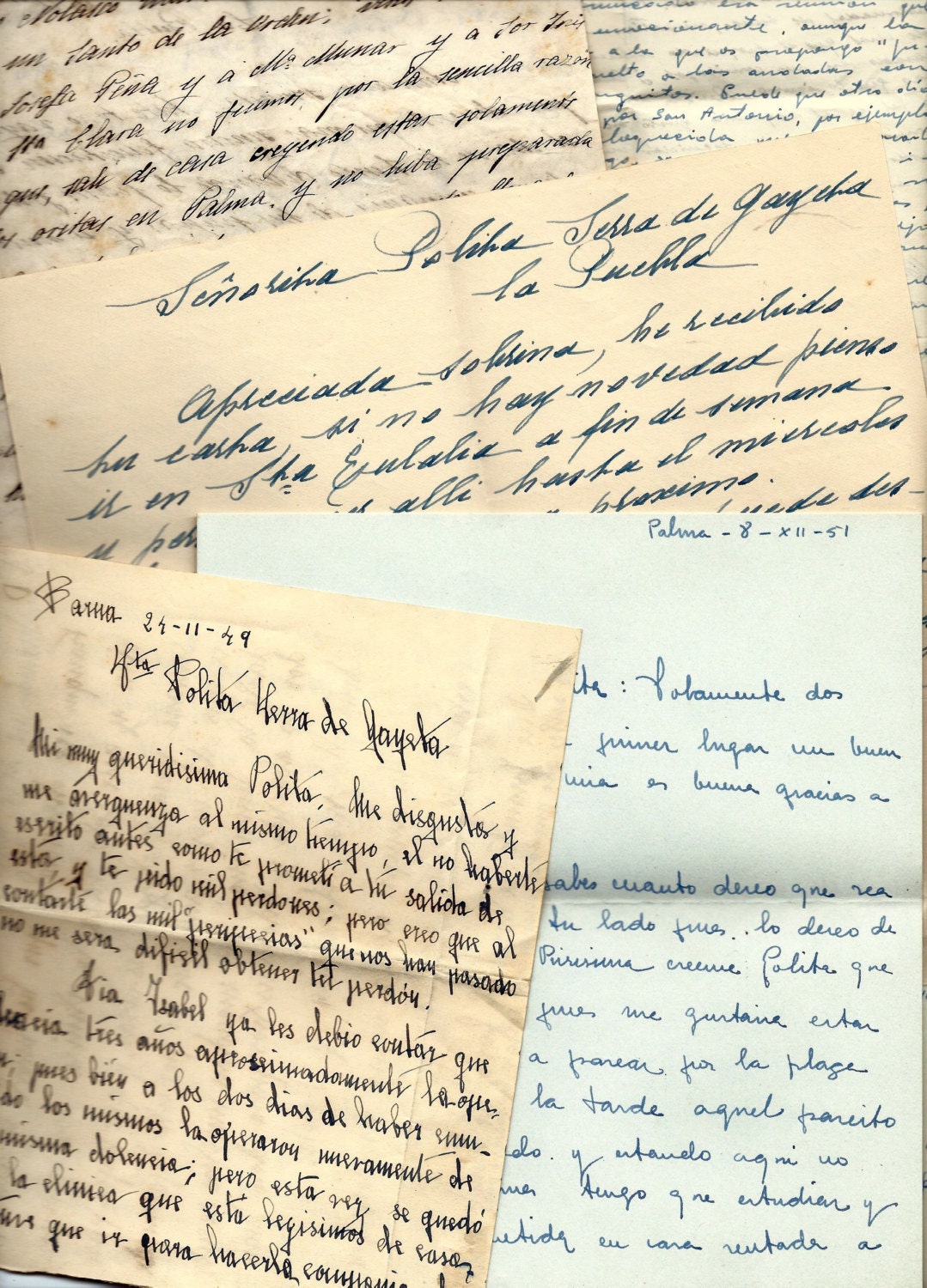 Descargas 6 Cartas antiguas escritas a mano
