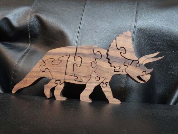 Wooden Triceratops Puzzle