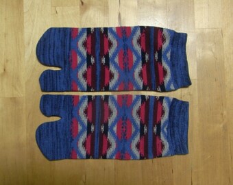 Flip Flop Socks Tabi Split Toe Socks Ninja Socks Ankle socks blue