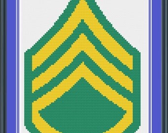 Army cross stitch | Etsy