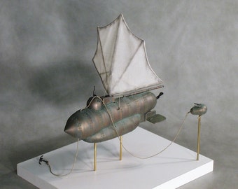 MYST Style Steampunk Space Rocket Ship Resin Model Kit by Lexfrog